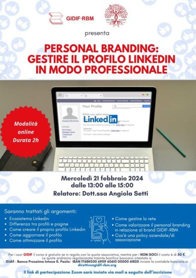 Linkedin: conoscere e farsi conoscere - GIDIF-RBM